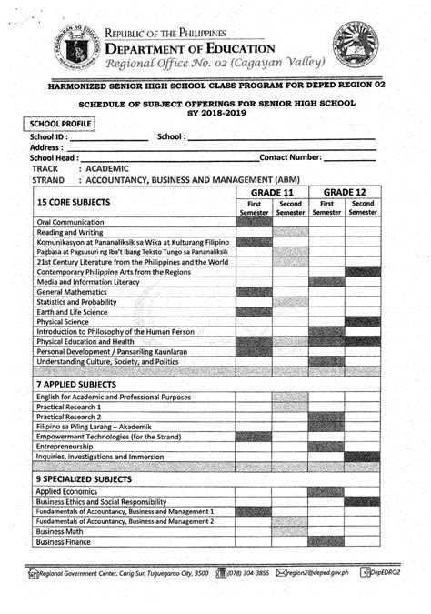 Harmonized Senior High School Class Program For Sy 2019 2020 Teacherph Harmonized Senior High School Class Program For Sy 2019 2020 Teacherph