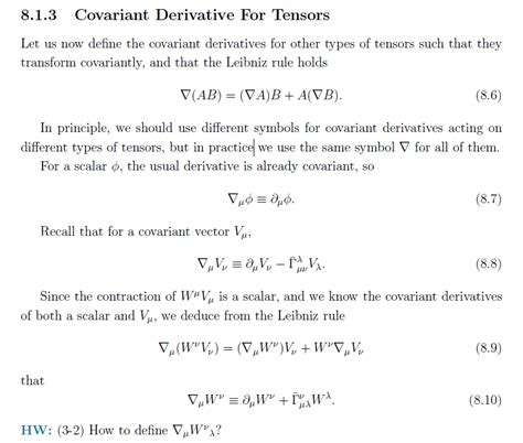 Solved Covariant Derivative For Tensors Let Us Now Chegg