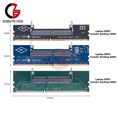 Ddr3 Ddr4 Ddr5 Laptop To Desktop Memory Adapter Card Ram Connector