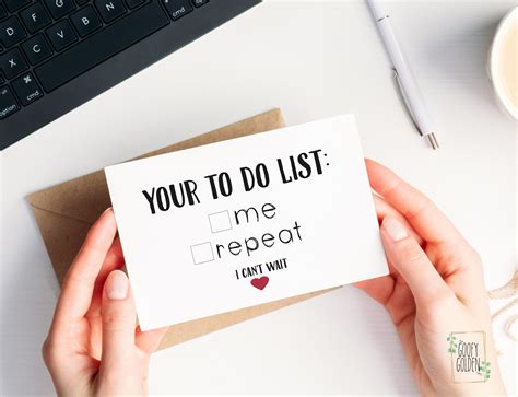 Sexy Tarjeta De San Valent N Tarjetas Sexy Para El Esposo Etsy