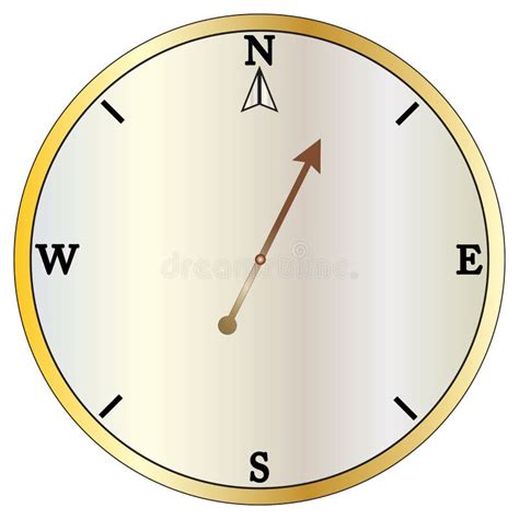 Compass Face Stock Vector Illustration Of Orienteering 10238172