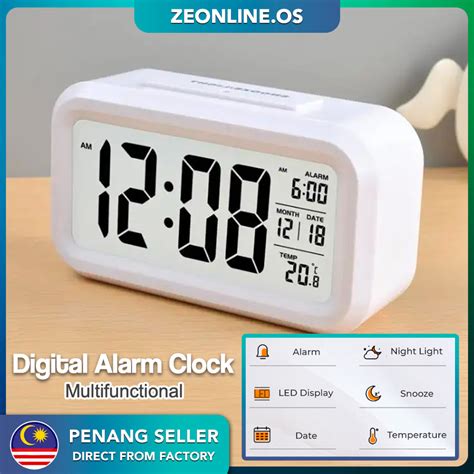 Led Digital Alarm Clock Backlight Snooze Mute Calendar Desktop Electronic Backlight Table Clocks