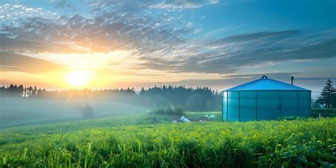 유기 폐기물을 지속 가능한 에너지로 변환하는 바이오가스 공장의 역할과 무산소 분해 개념 재생 가능한 에너지 지속 가능한 기술 폐기물 관리 무산소분해 프리미엄 Ai 생성 이미지