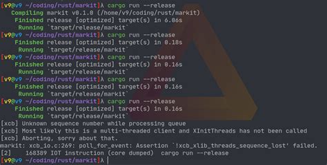 Eframe X Crash After Using Thread Spawn Issue Emilk Egui GitHub