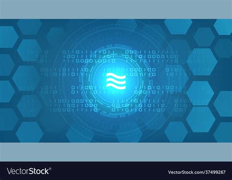 Abstract Data Transmission Visualization Vector Image