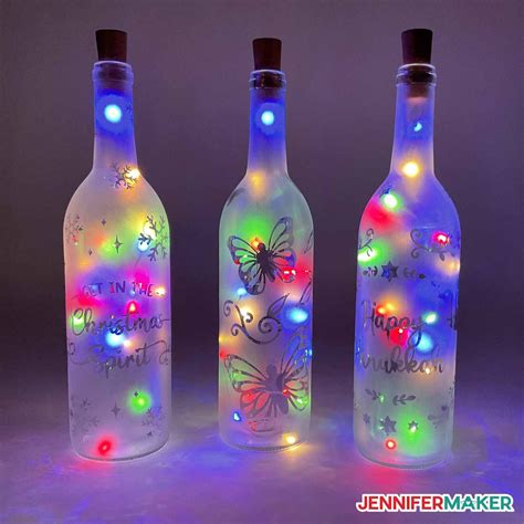 Etched Wine Glasses And Glass Bottles Normal Or Reverse Etching