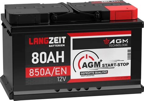 Varta 580901080d852 Silver Dynamic Agm Autobatterien Für Pkw 12 V 80