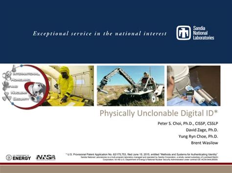 physically unclonable digital id ppt