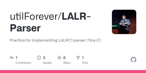 github utilforever lalr parser practice for implementing lalr 1