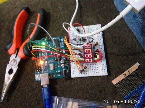 一个java工程师的iot入门之路05 arduino 4位管显示温度 arduino18b20温度传感器连接四位数码管 csdn博客