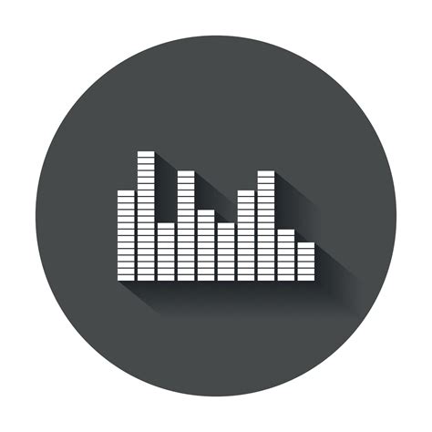 Vector Sound Waveforms Icon Sound Waves And Musical Pulse Vector