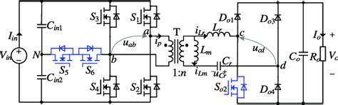 Schematic Of The Proposed Series Resonant Dc Dc Converter Download Scientific Diagram