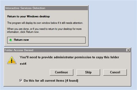 Windows 7 Extracting A Zip File Via Vbscript Running As A Service Super User