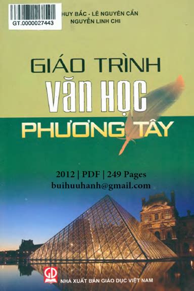 Giáo Trình Văn Học Phương Tây Nxb Giáo Dục 2012 Lê Huy Bắc 249