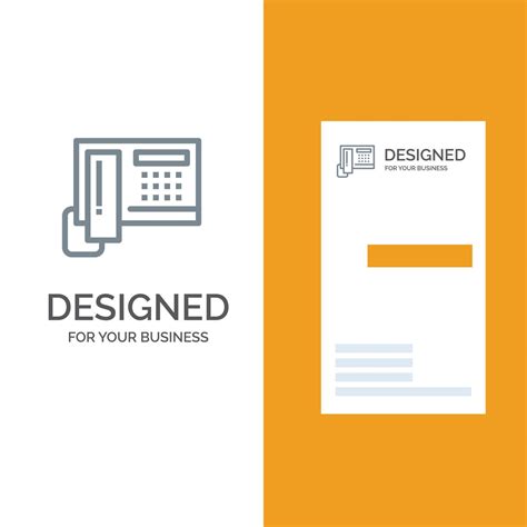 Telephone Phone Cell Hardware Grey Logo Design And Business Card Template 13290134 Vector Art At