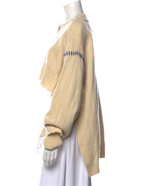 ader error crew neck sweater neutrals knitwear clothing wader21450