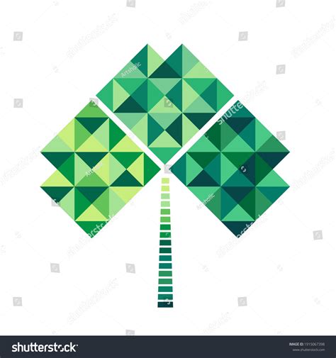 Graphic Green Colour Triangle Tree Shape Stock Vector Royalty Free 1915067398 Shutterstock