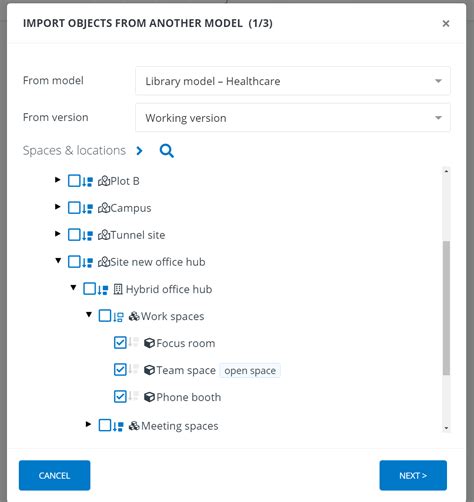 Importing Objects From Other Briefbuilder Models Briefbuilder