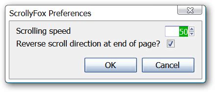 ScrollyFox Provides Automated Page Scrolling In Firefox