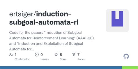 Github Ertsiger Induction Subgoal Automata Rl Code For The Papers