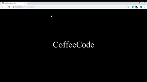 Simple Text Animation Blink Html Css Youtube