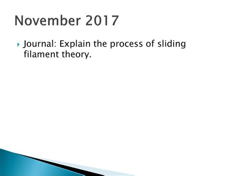 November 2017 Journal Explain The Process Of Sliding Filament Theory