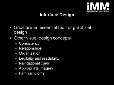 Interface Design Design Is The Successive Application Of