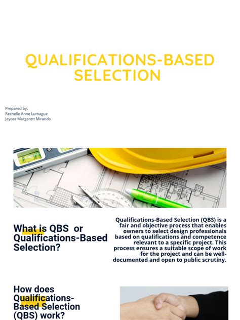 Qualifications Based Selection Pdf