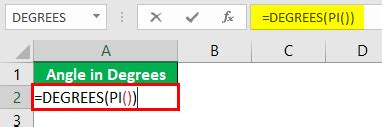 Excel DEGREES Function How To Use DEGRESS Function In Excel
