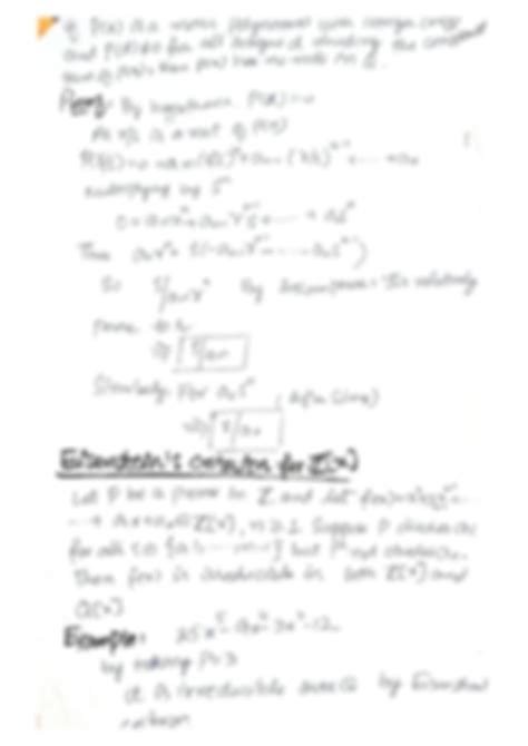 Solution Irreducibility Criteria Studypool