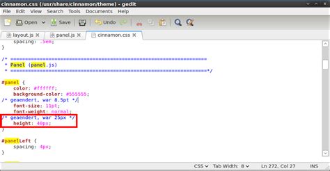 Linux Cinnamon Panelgröße Modifizieren › Devblogid10t