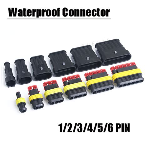 Tyco Connectors Tyco Waterproof Amp Connector 1p 2p 3p 4p 5p 6p For