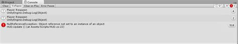c Ошибка в unity при работе с системой жизней в игре stack