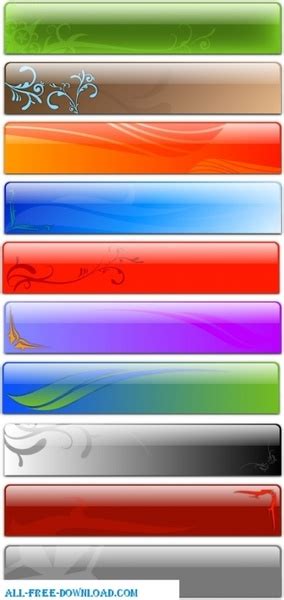 Fancy Glass Headers Free Vector In Adobe Illustrator Ai Ai Vector Illustration Graphic Art