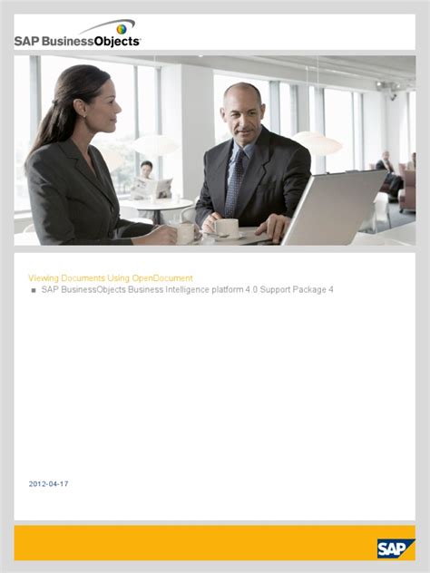 Viewing Documents Using OpenDocument SAP BusinessObjects Business Intelligence DocShare Tips