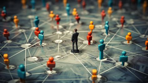 Person Surrounded By A Support Network Promoting The Importance Of