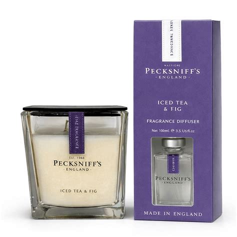 Pecksniffs Iced Tea And Fig Fragrance Duo Candle And Diffuser