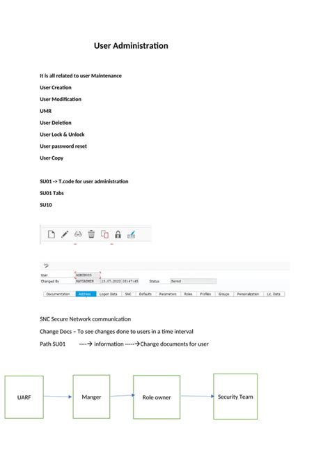 sap user administration managing users roles and authorizations docx