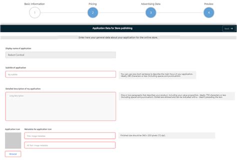 user interface basic information developer documentation