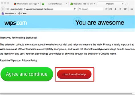 how to block certain websites on firefox