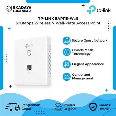 Jual Tp Link Tl Eap Wall Mbps Wireless N Wall Plate Access Point Jakarta Pusat
