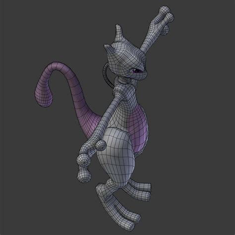 Mewtwo Pokemon 3d Model By Gabrielcasamasso