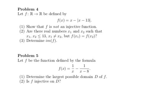 solved problem 4 let f r r be defined by f 1 1 12