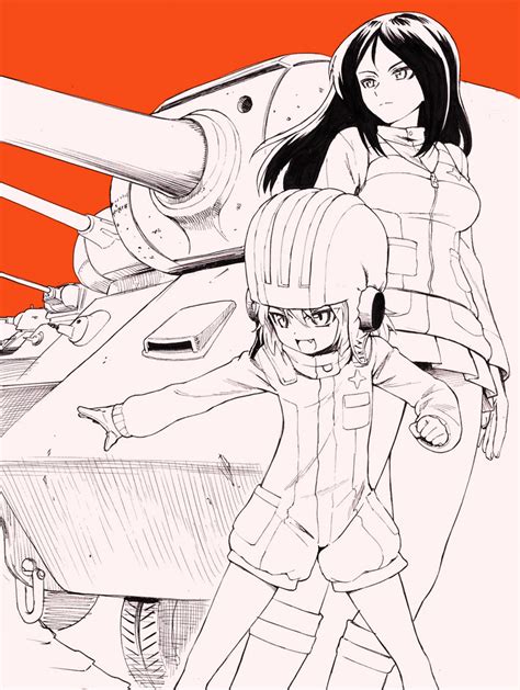 Katyusha And Nonna Girls Und Panzer Drawn By Sabakuchitai Danbooru