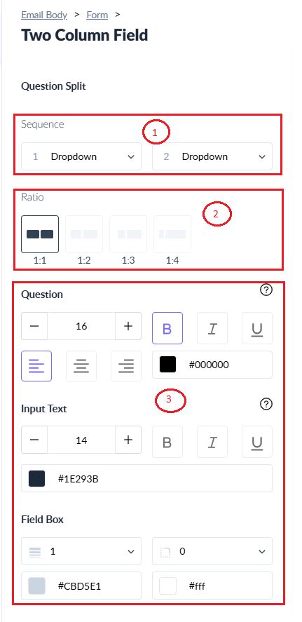 How To Add Two Column Field In The Form Mailmodo Support