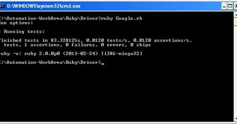 Road To Automation Start With Ruby Webdriver Procedure To Create