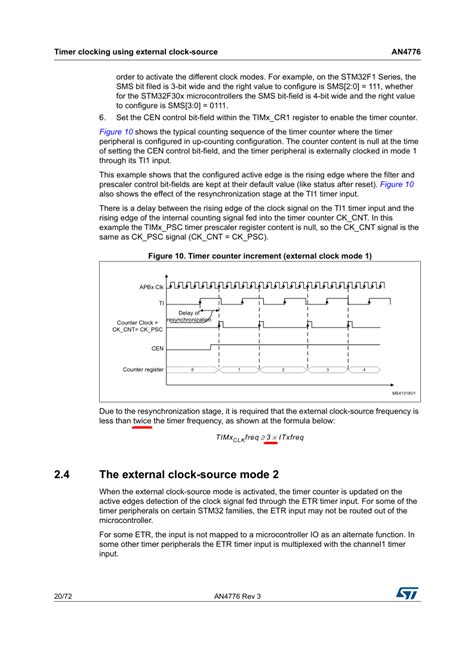 An4776 Timer Cookbook Maximum Input Signal Frequ