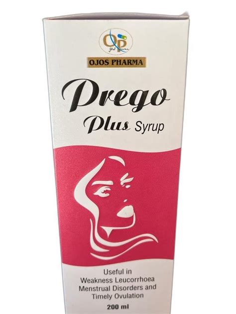 Above Years Ml Prego Plus Uterine Syrup For Treat Menstrual Disorder Times A Day At