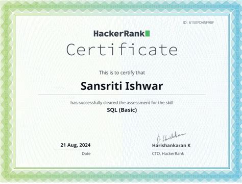 Completed Sql Skills Assessment Sansriti Ishwar Posted On The Topic