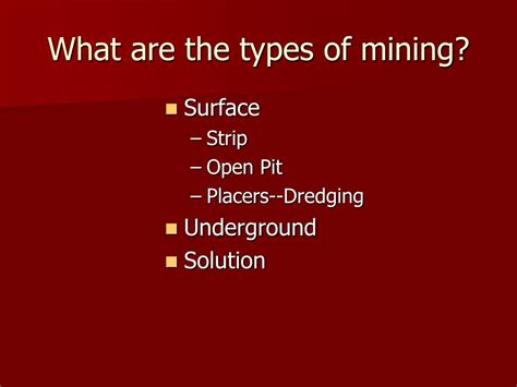 PPT Mining PowerPoint Presentation Free Download ID 1284592